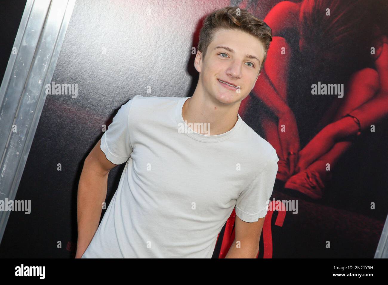 Jake Short arrives at the LA Premiere of "The Gallows" at Hollywood ...