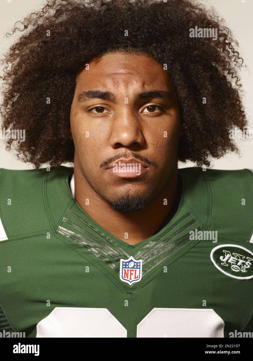 New York Jets defensive end Leonard Williams poses for a portrait ...