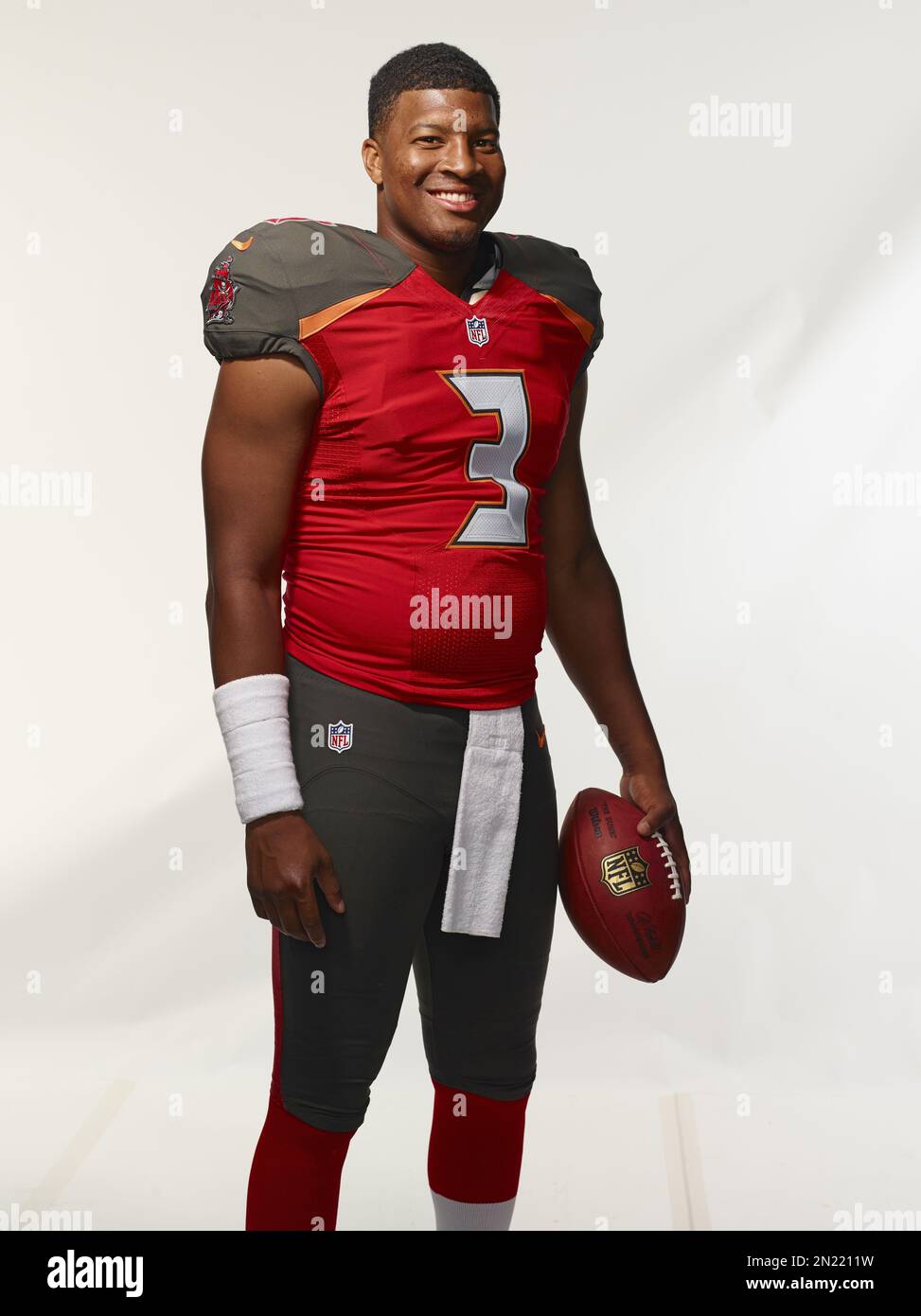 Tampa Bay Buccaneers quarterback Jameis Winston poses for a portrait ...