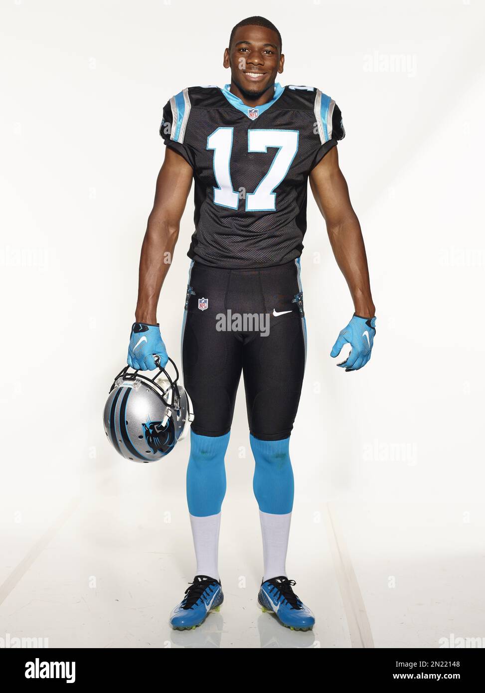 Carolina Panthers wide receiver Devin Funchess poses for a portrait ...