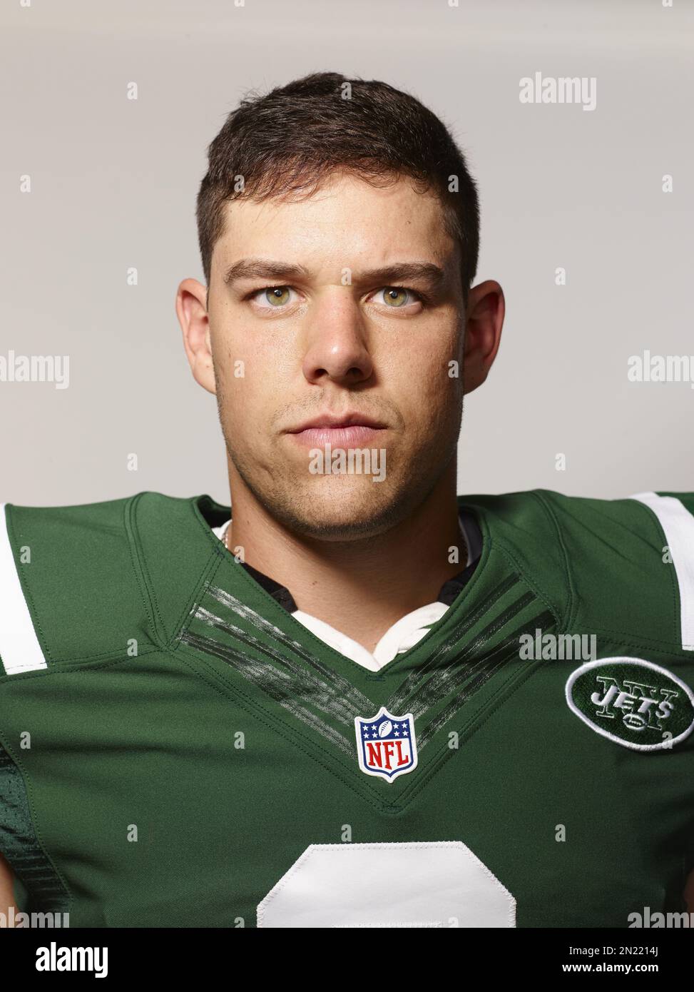 New York Jets quarterback Bryce Petty poses for a portrait during the ...