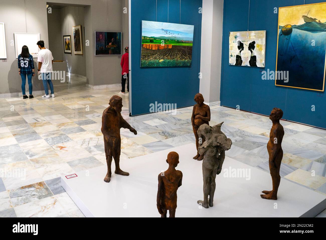 Ankara Painting and Sculpture Museum interior, Turkey Stock Photo - Alamy
