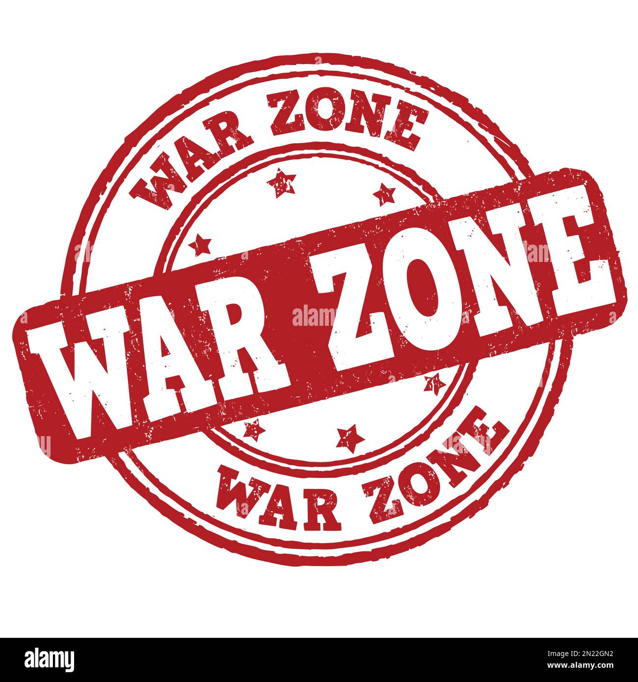 War zone grunge rubber stamp on white background, vector illustration ...