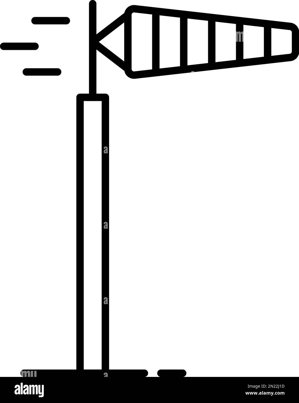 Windsock, line vector icon on transparent background. Outline Windsock ... Windsock, line vector icon on transparent background. Outline Windsock ...