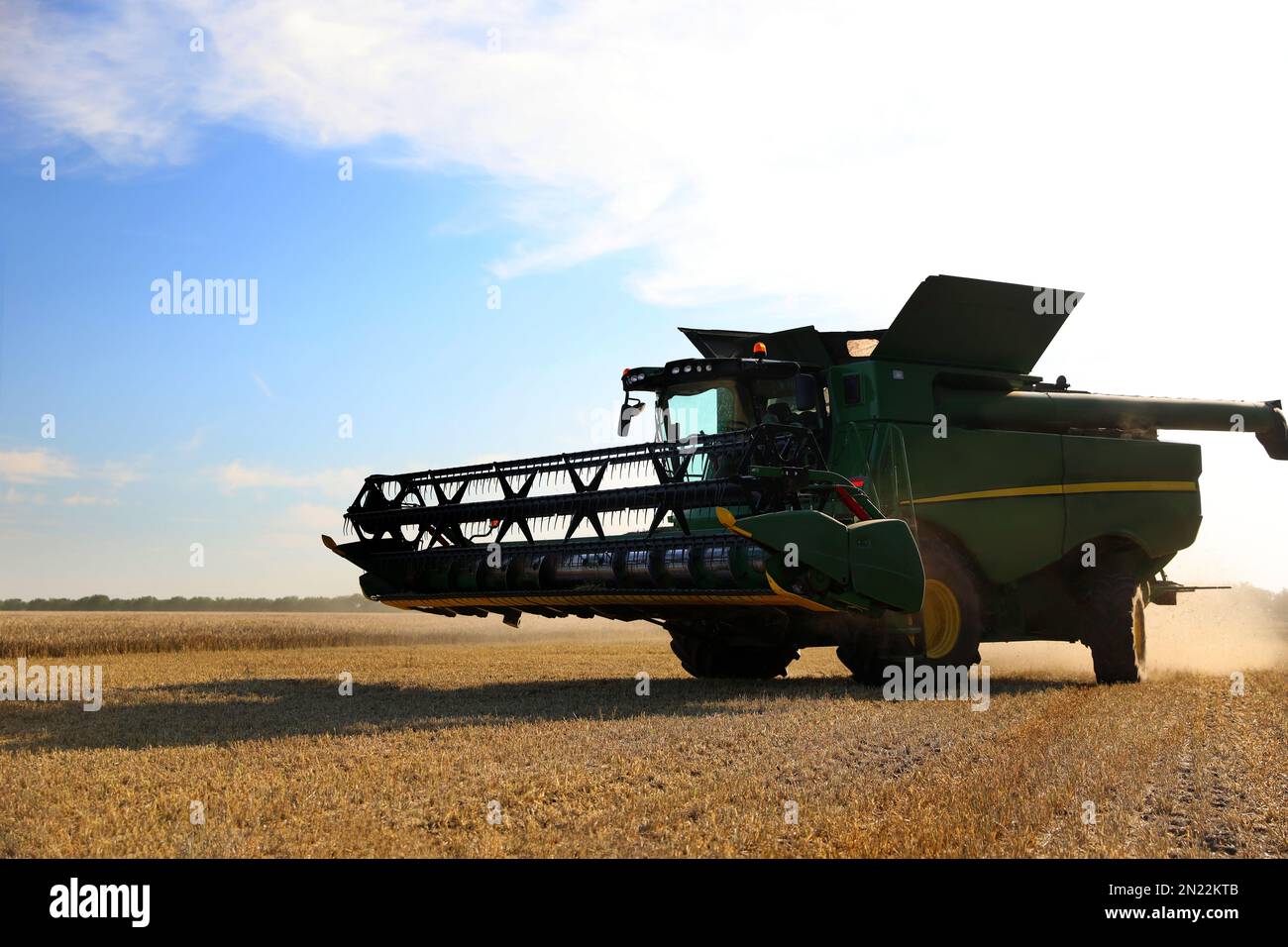 Modern combine harvester in field hi-res stock photography and images ...
