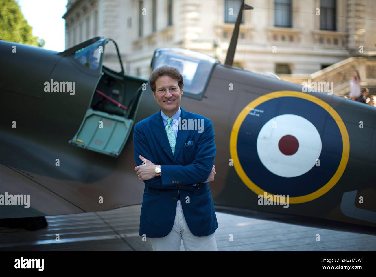 American entrepreneur and philanthropist Thomas Kaplan poses for ...