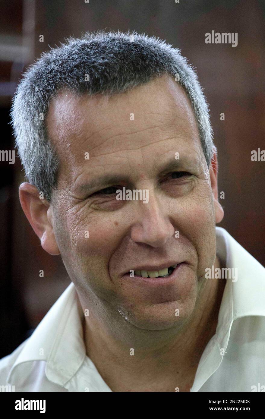 In this photo taken Tuesday, April 14, 2015, Israeli Gadi Yarkoni ...