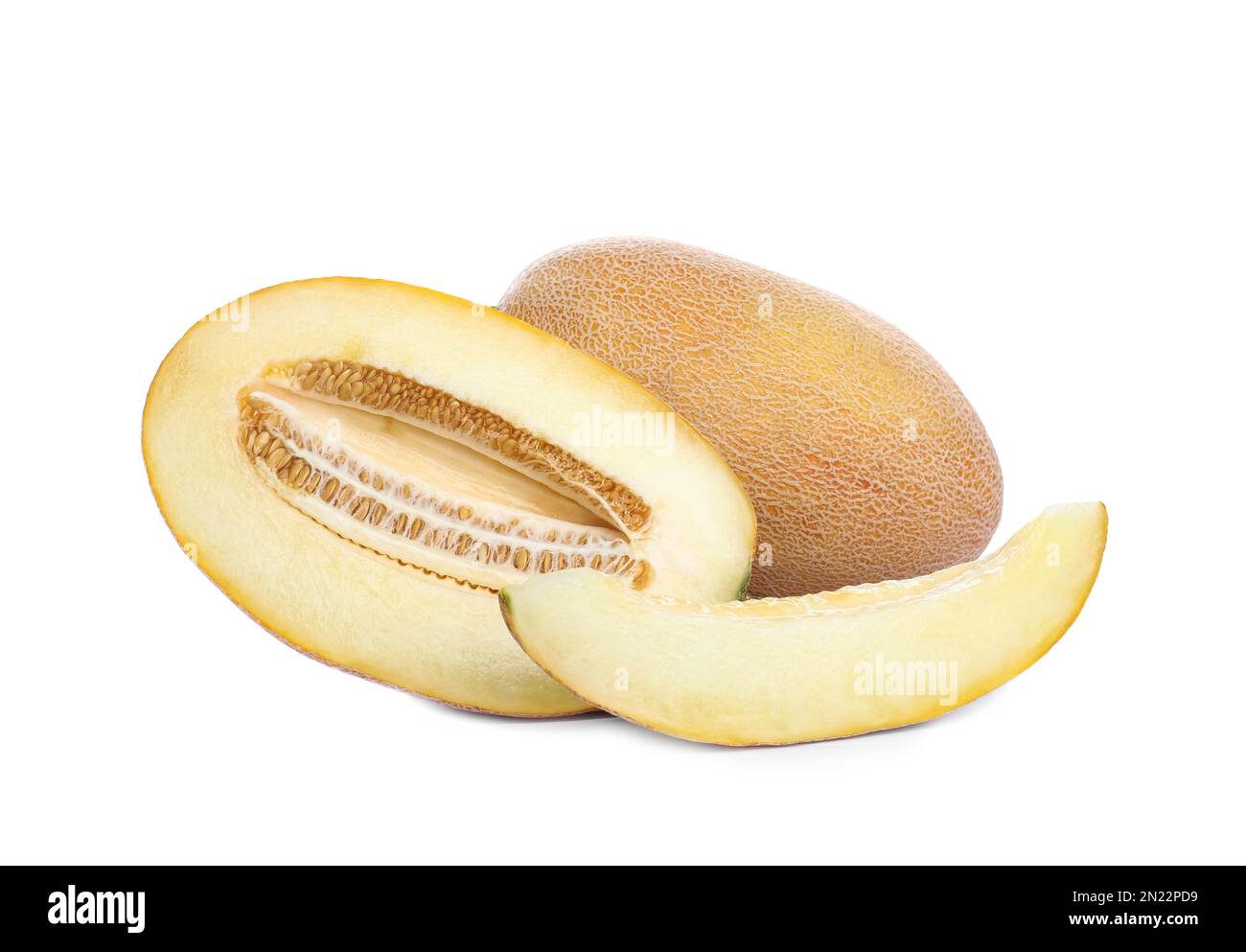 Melon melons slice snack Cut Out Stock Images & Pictures - Alamy