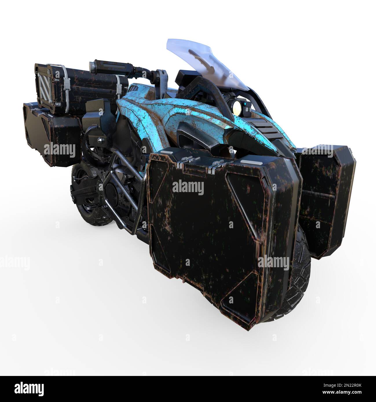 3d-illustration of a futuristic scifi cyberpunk bike Stock Photo - Alamy