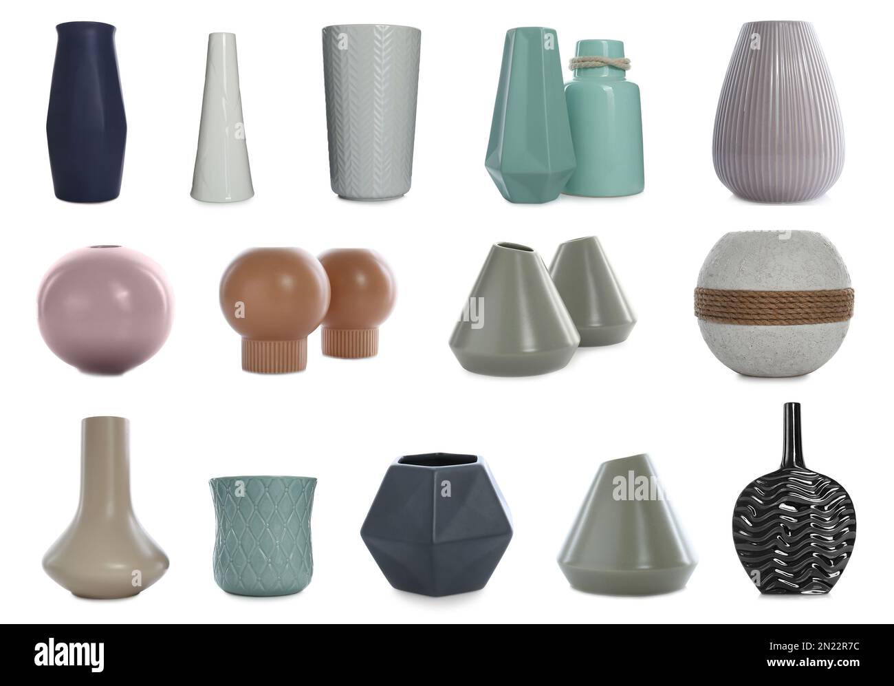Various ceramic vases decor Cut Out Stock Images & Pictures - Alamy