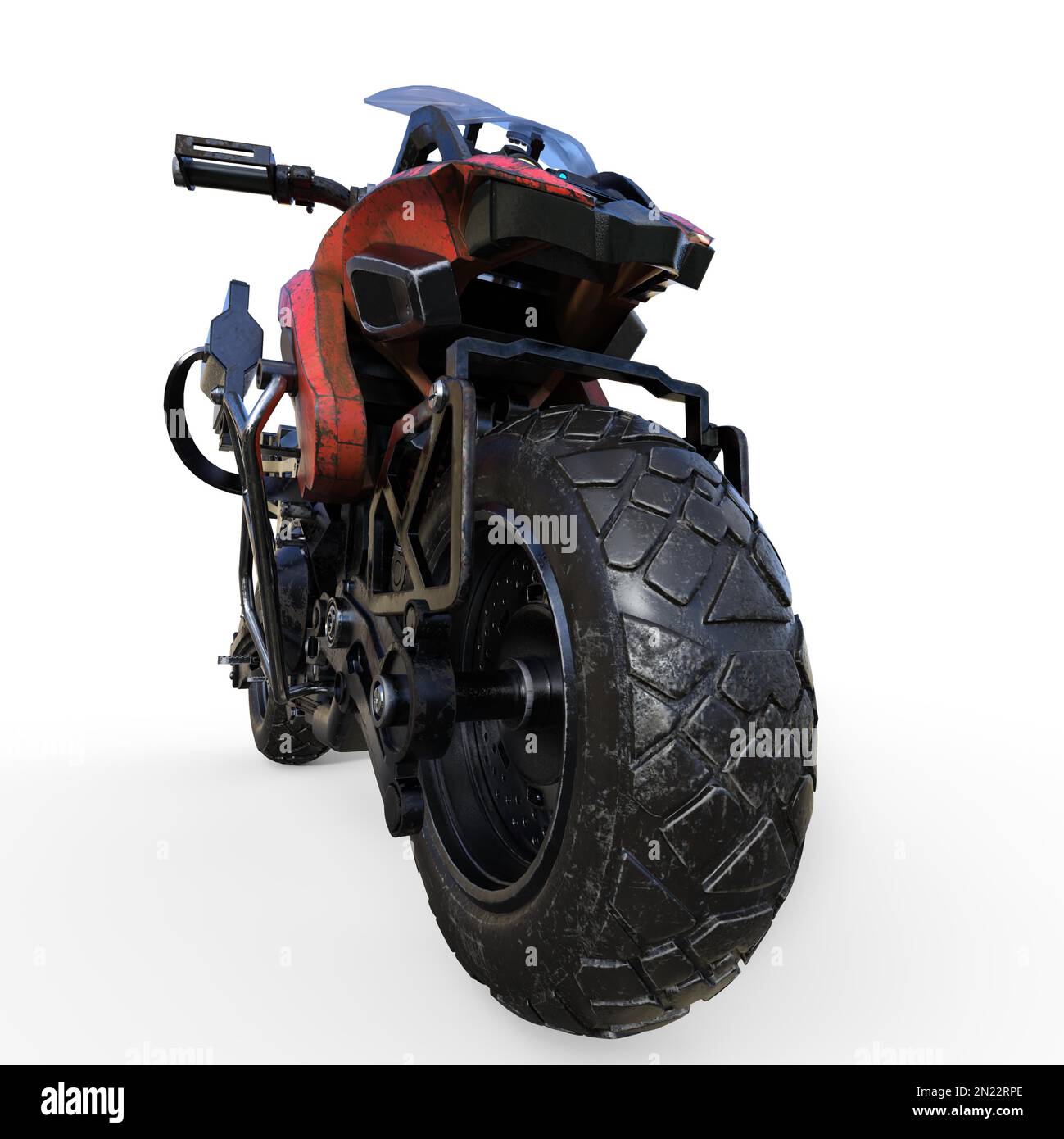 3d-illustration of a futuristic scifi cyberpunk bike Stock Photo - Alamy