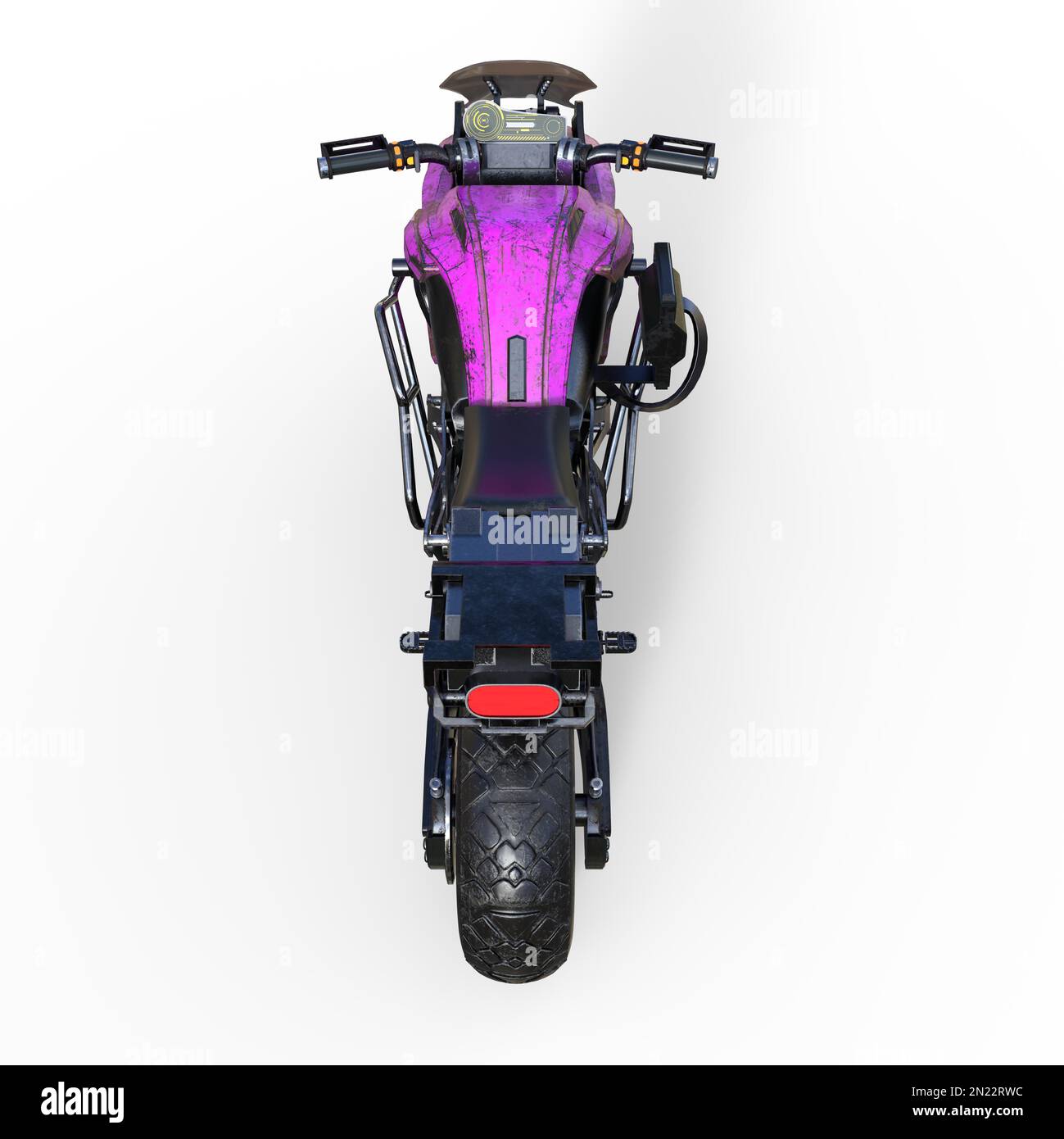 3d-illustration of a futuristic scifi cyberpunk bike Stock Photo - Alamy