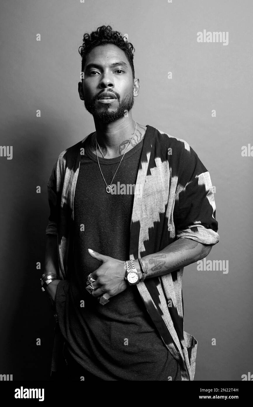 Grammy award-winning singer, songwriter and producer, Miguel poses for ...
