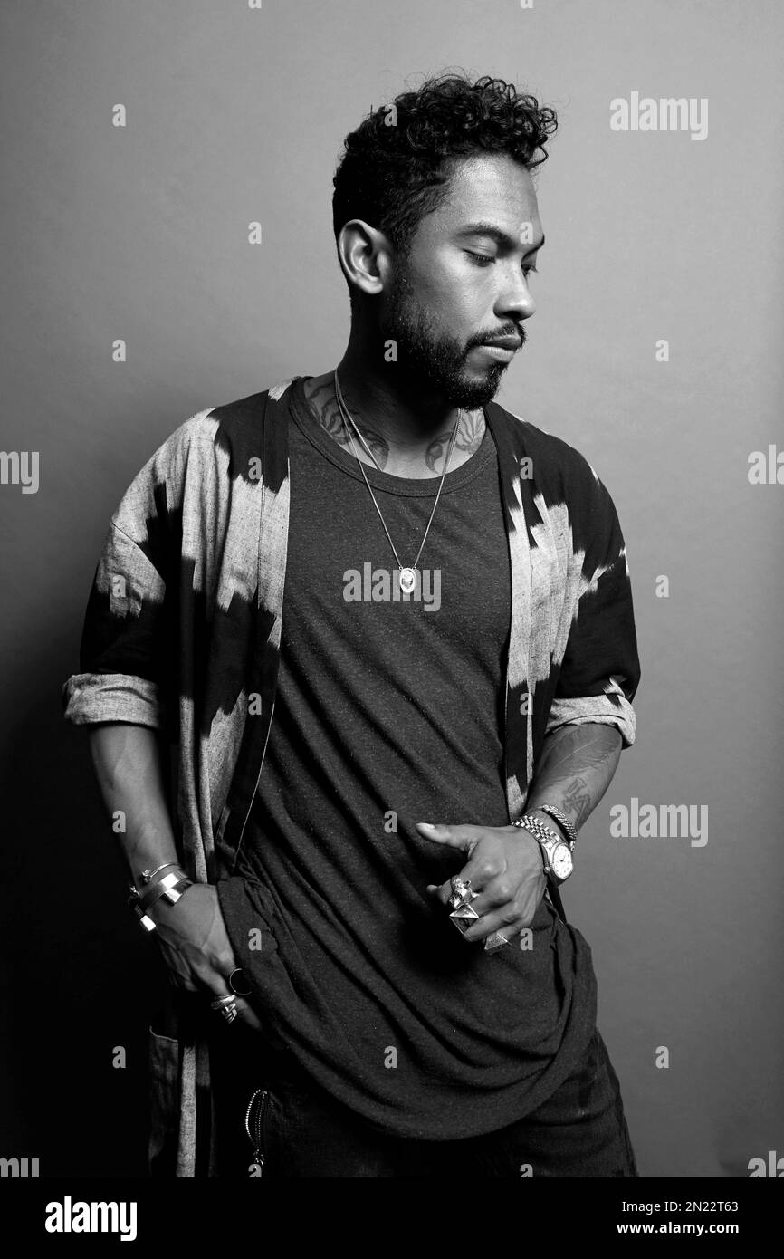 Grammy award-winning singer, songwriter and producer, Miguel poses for ...