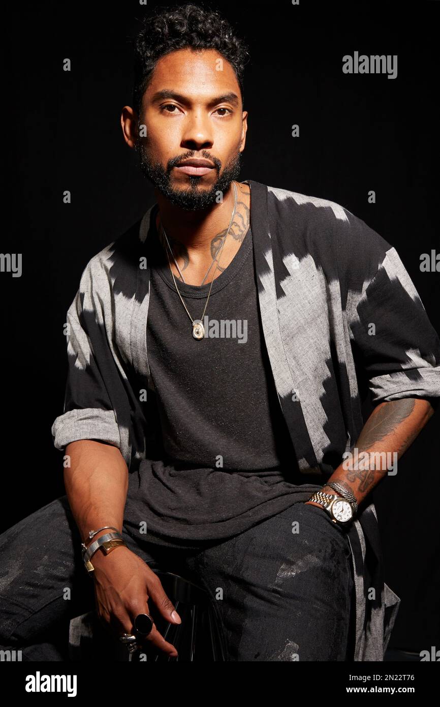 Grammy award-winning singer, songwriter and producer, Miguel poses for ...