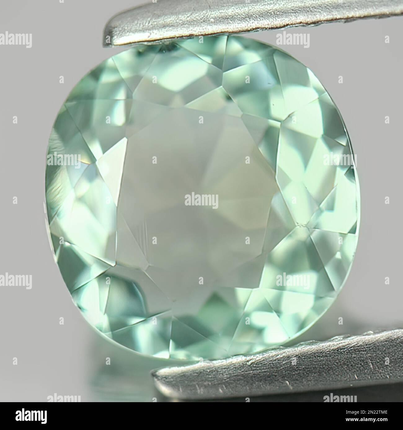 Natural gem green paraiba tourmaline on white background Stock Photo ...