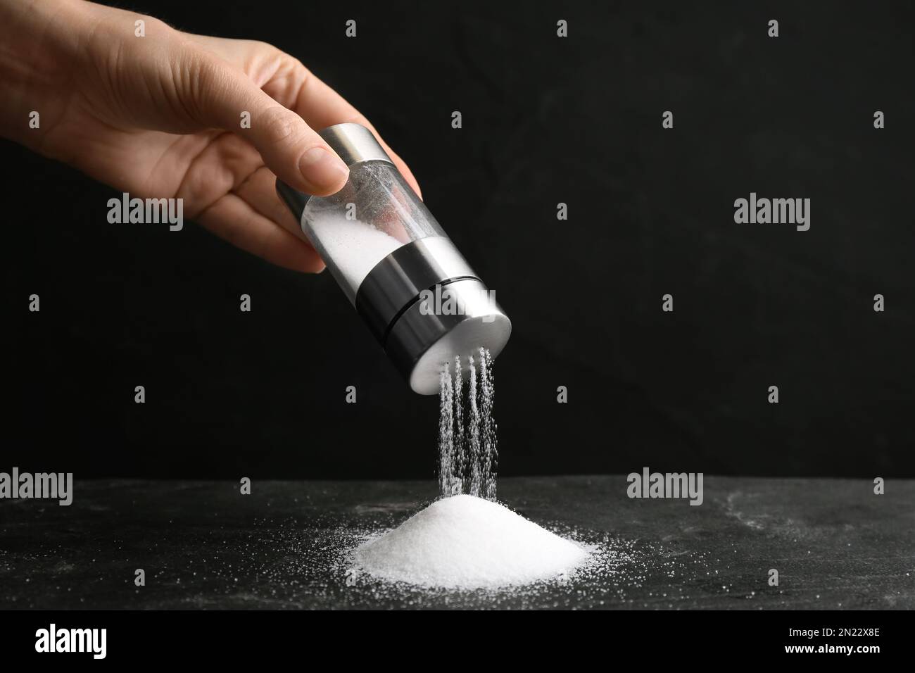 Salt shaker table pile hi-res stock photography and images - Alamy