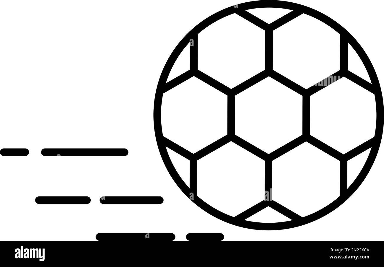 Ball, line vector icon on transparent background. Outline Ball, line ...