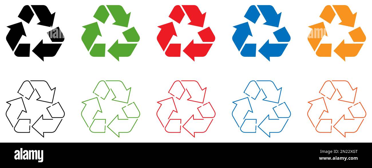 Recycling vector symbols. Symbol for website design, logo, app, UI ...