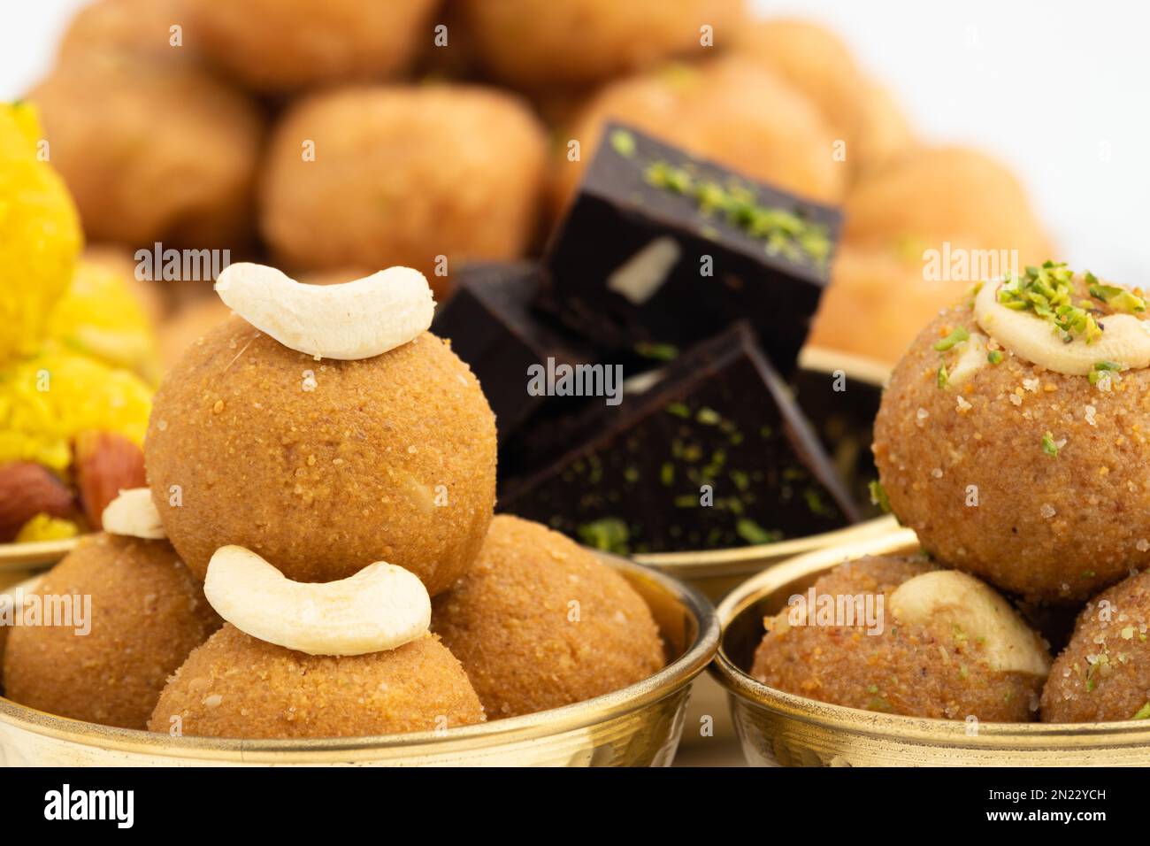 Indian Mithai Churma Laddu, Besan Ladoo, Gulab Choorma Ke Laddoo. Food ...