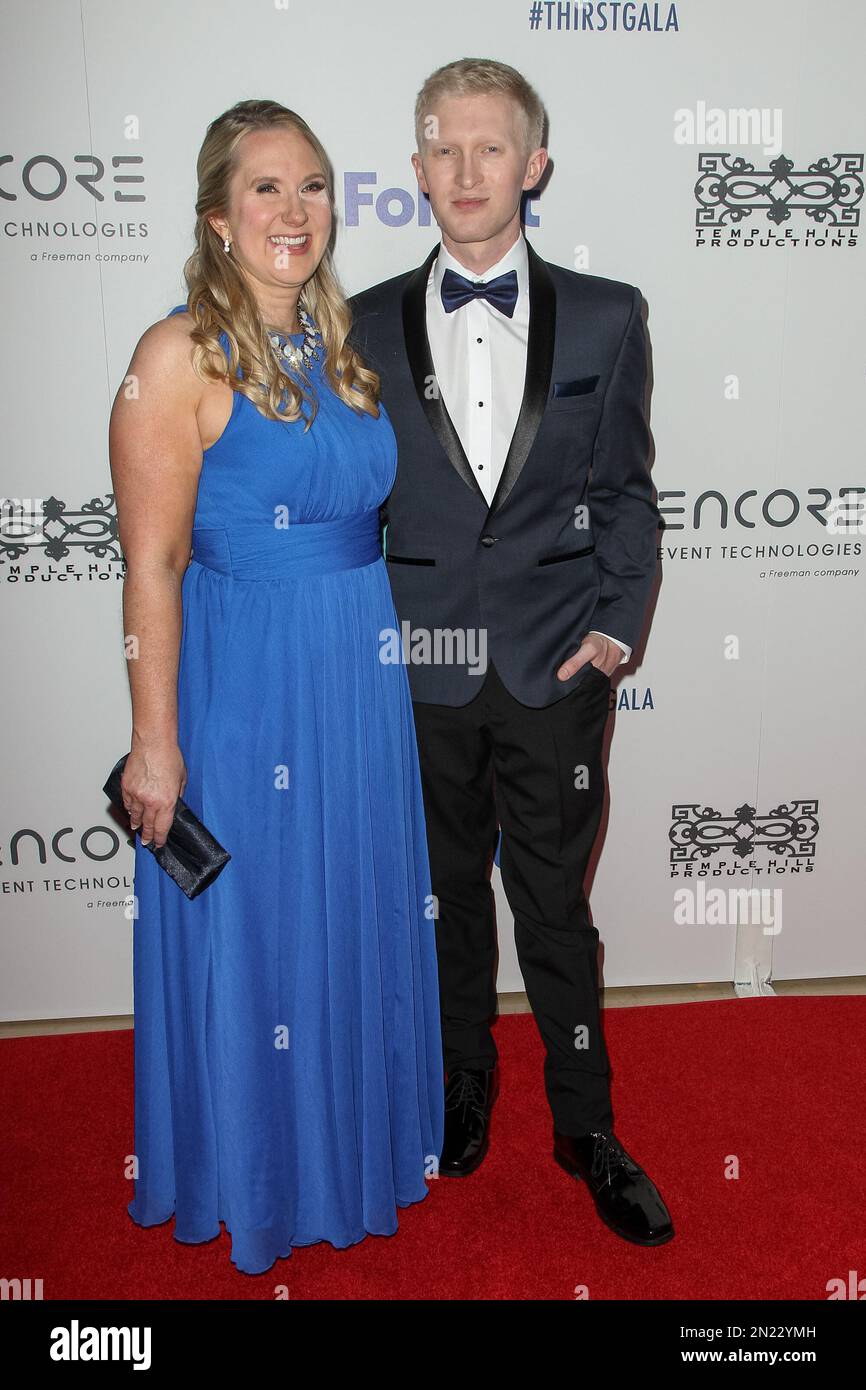 Beth Hopkins, left, and Founder and CEO of Thirst Project Seth Maxwell ...