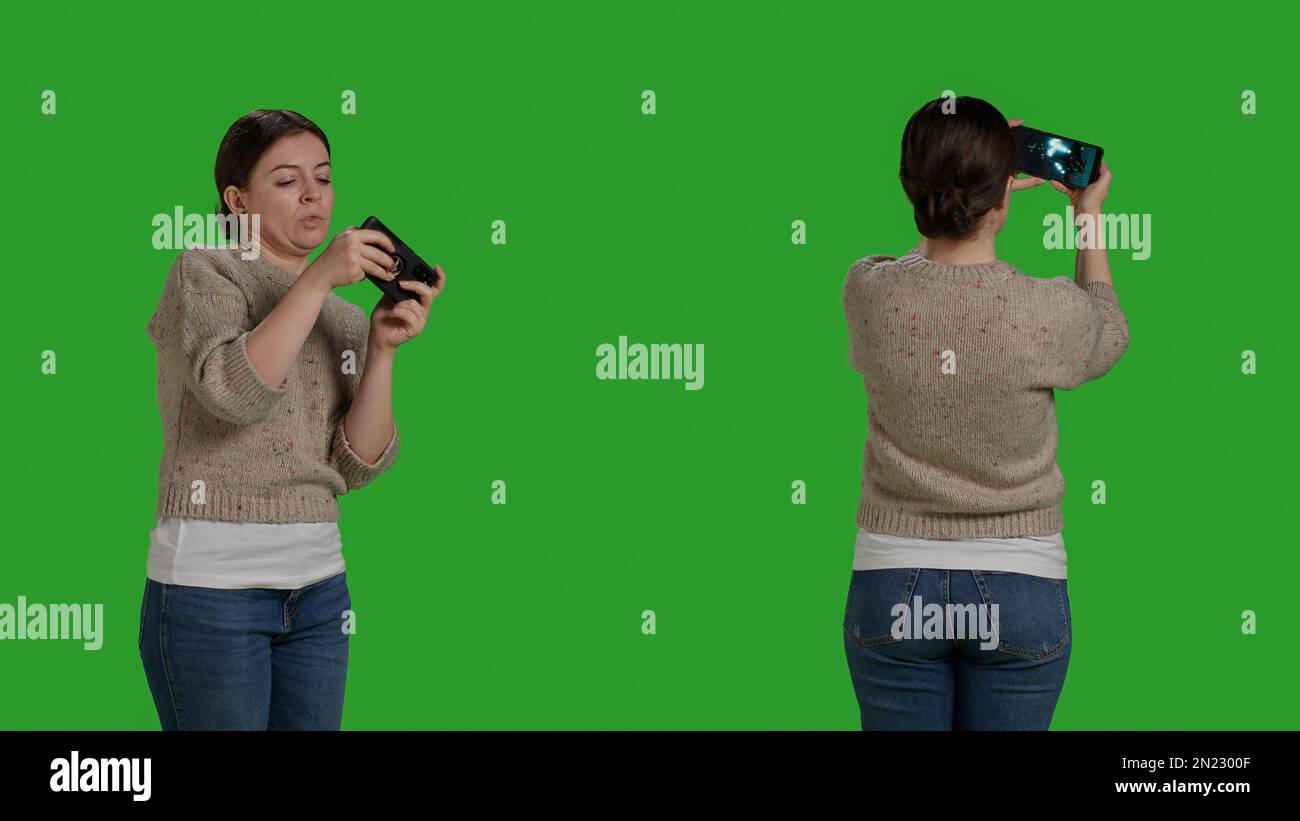 Telephone greenscreen hi-res stock photography and images - Alamy