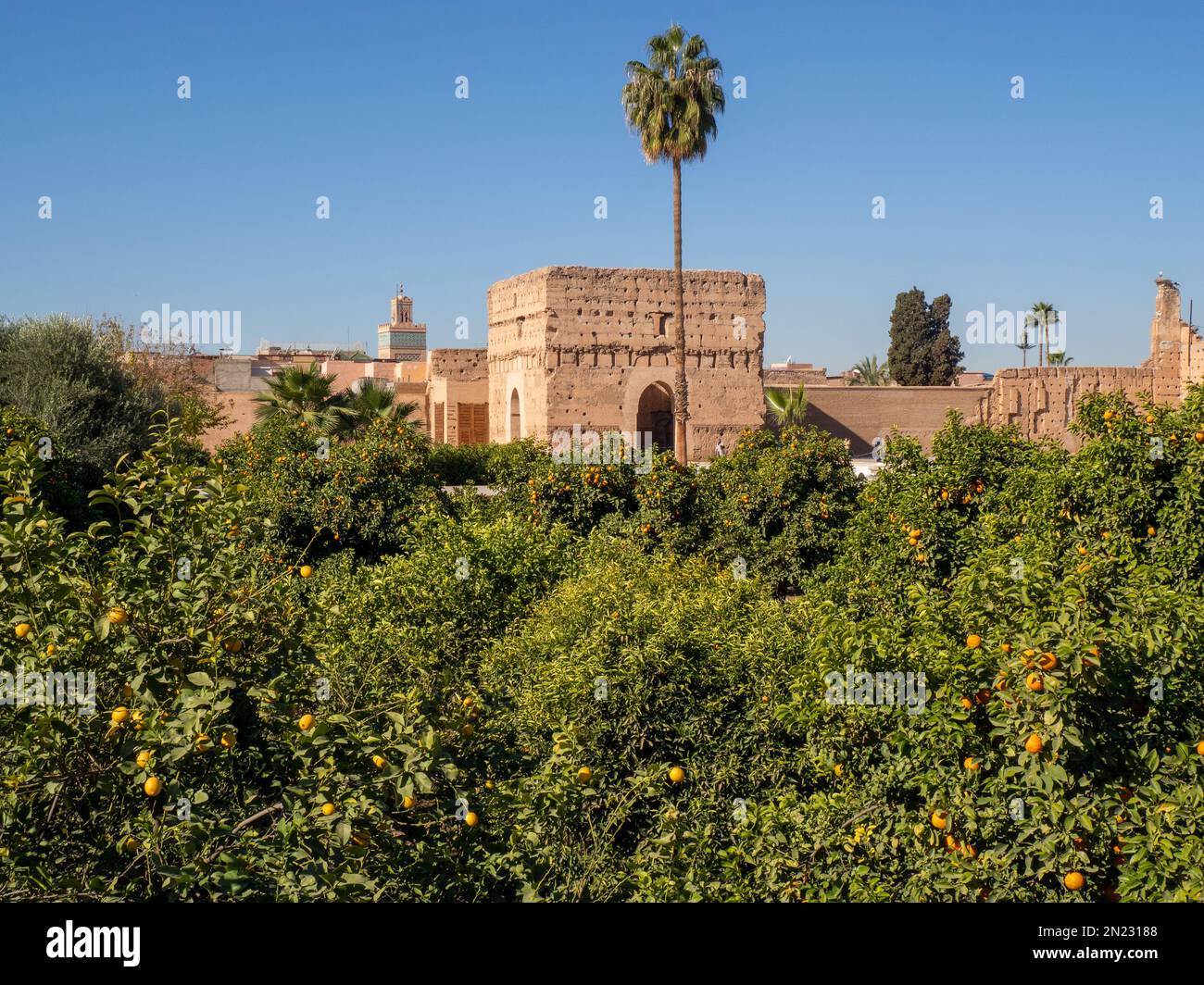 Badi palace marrakesh morocco hi-res stock photography and images - Alamy