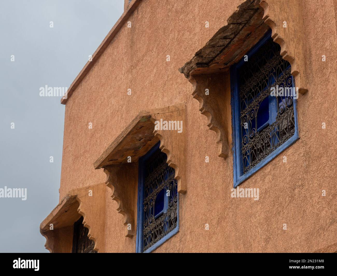 Typical Moroccan windows in the city of Marrakech Stock Photo - Alamy