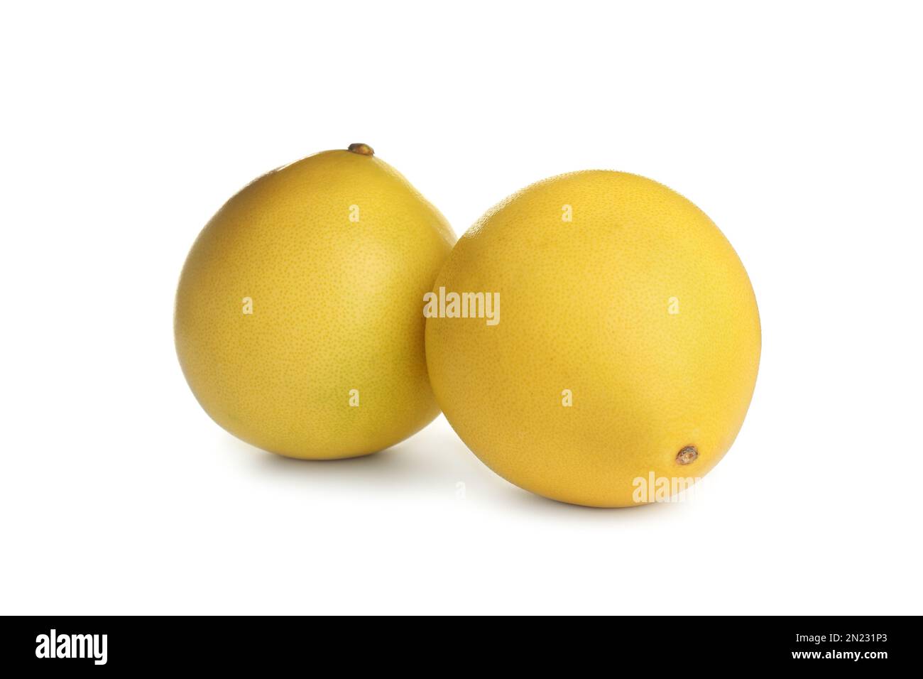 Fresh exotic pomelo fruits isolated on white Stock Photo - Alamy