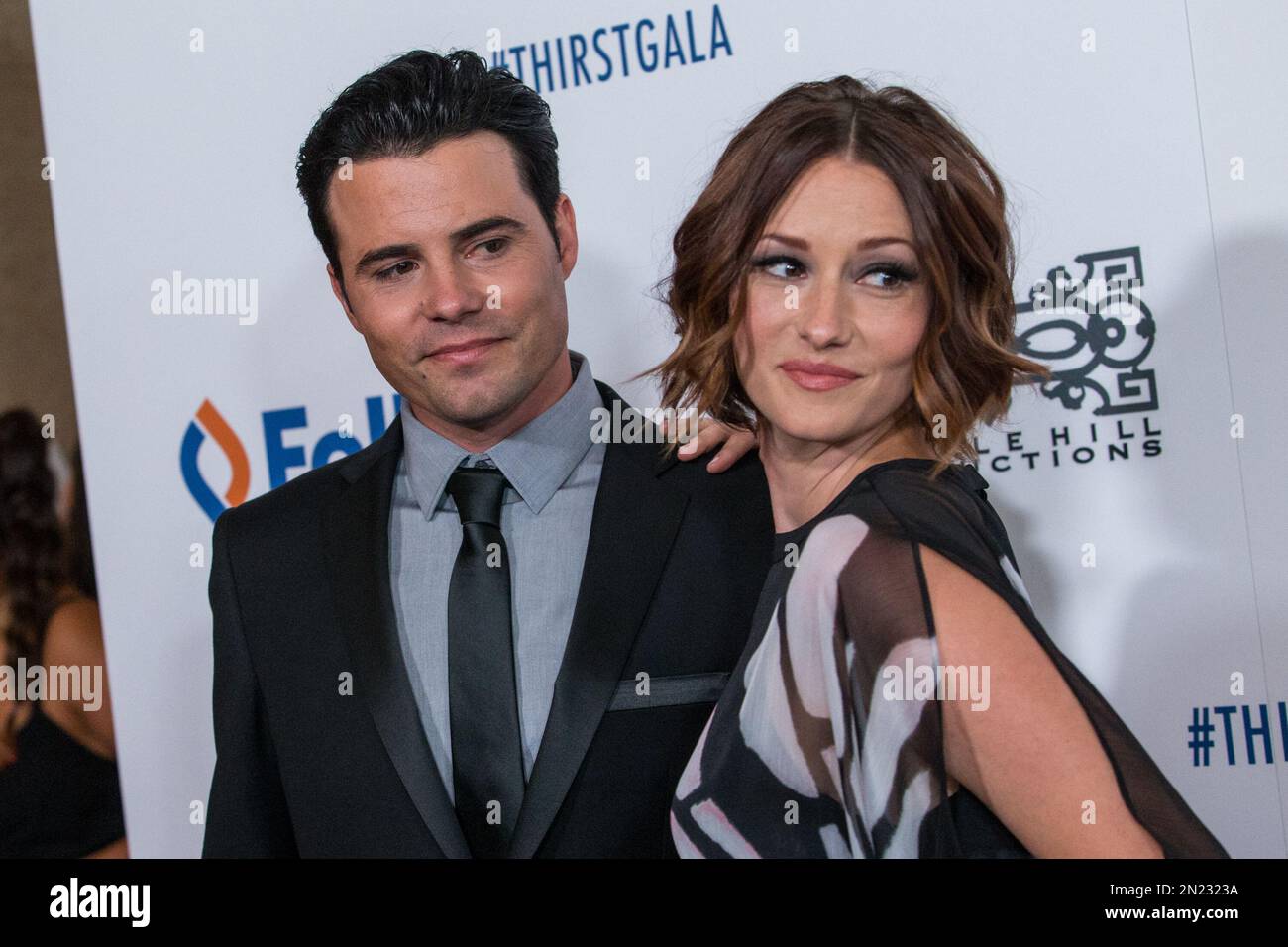 Nathan West, left, and Chyler Leigh attend the 6th Annual Thirst Gala at The Beverly Hilton ...