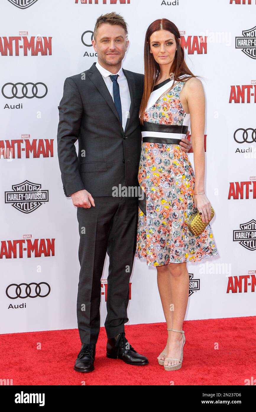 Chris Hardwick, left, and Lydia Hearst attend the world premiere of ...