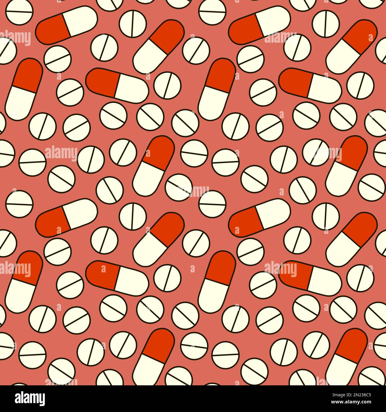 Cartoon medicine seamless pills pattern for wrapping paper and clothes ...