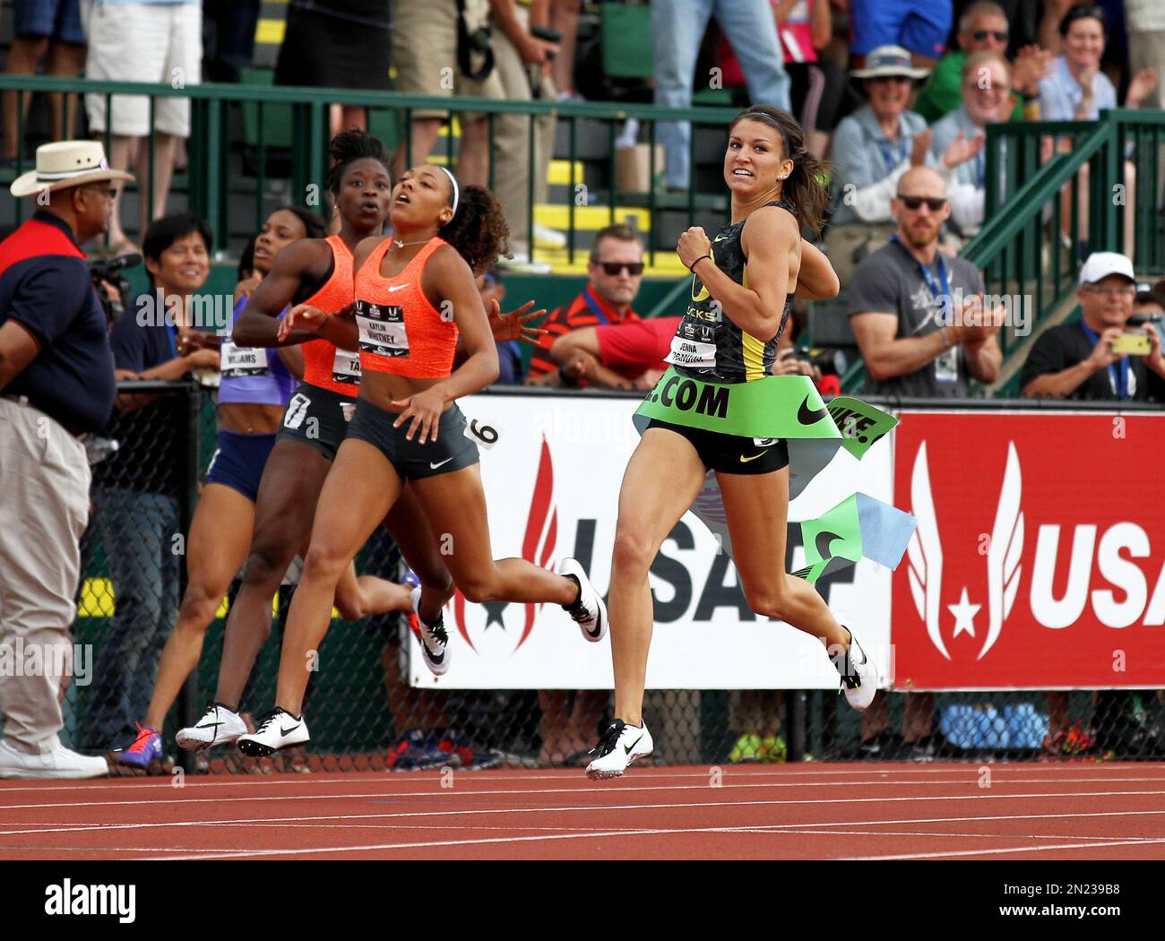 Jenna Prandini is shown at the U.S. track and field championships in ...