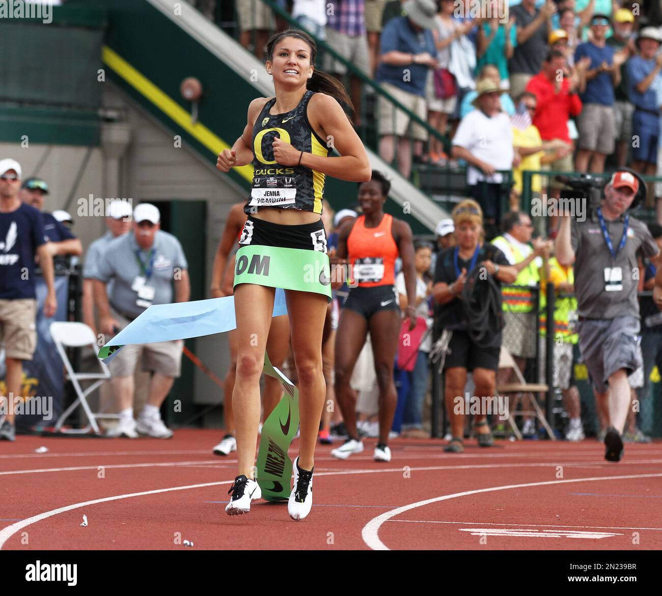 Jenna Prandini is shown at the U.S. track and field championships in ...