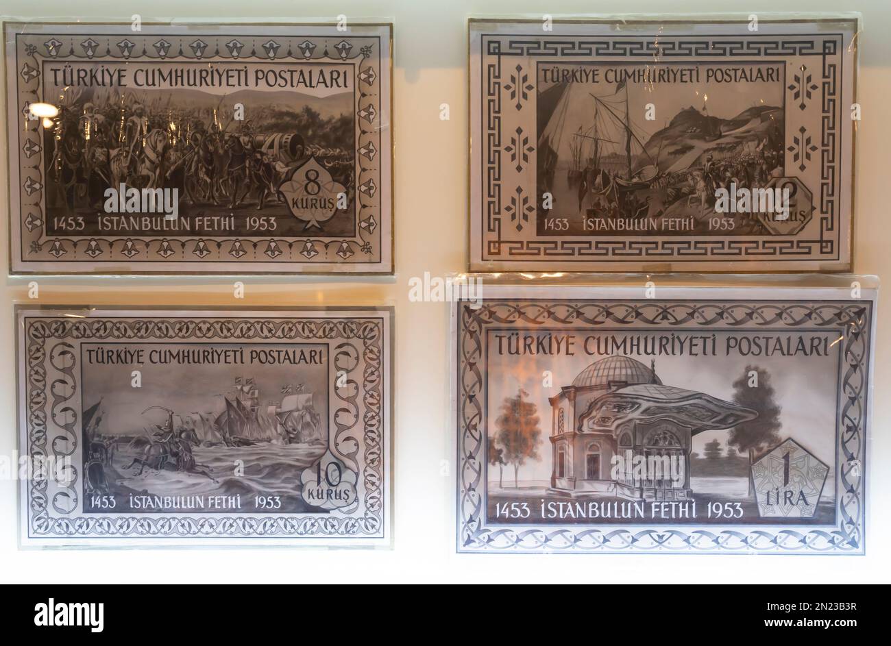 Historic turkish stamps hi-res stock photography and images - Alamy