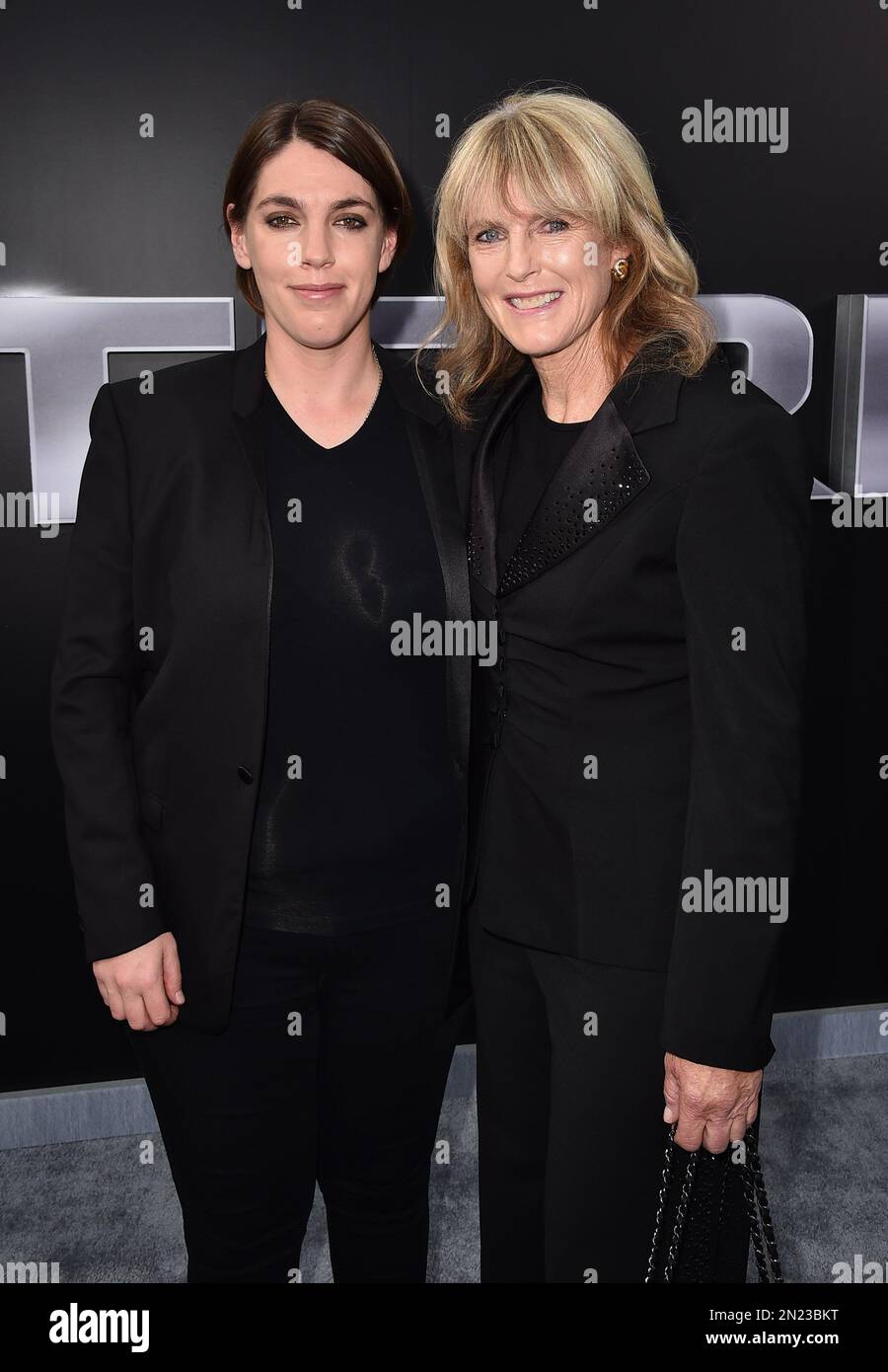 Megan Ellison and her mother, Barbara Boothe arrive at the LA Premiere ...