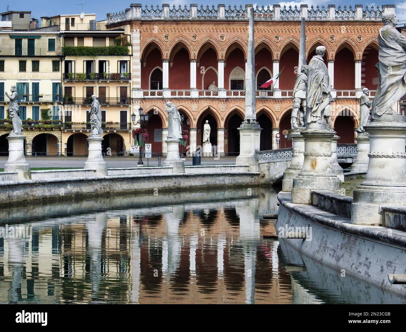 Padua (Veneto, Italy) The Palazzo Loggia Palazzo Amulea neo-Gothic ...