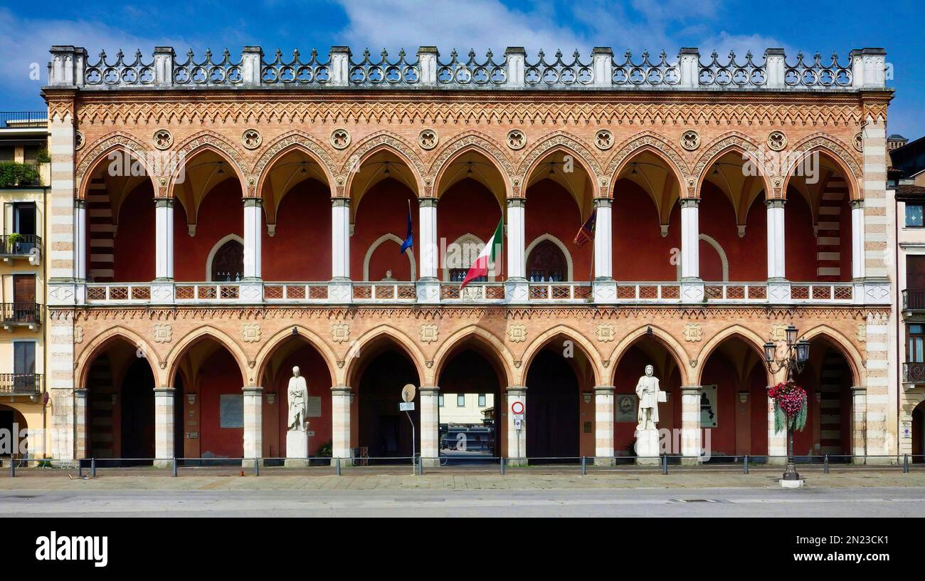 Padua (Veneto, Italy) The Palazzo Loggia Palazzo Amulea neo-Gothic ...