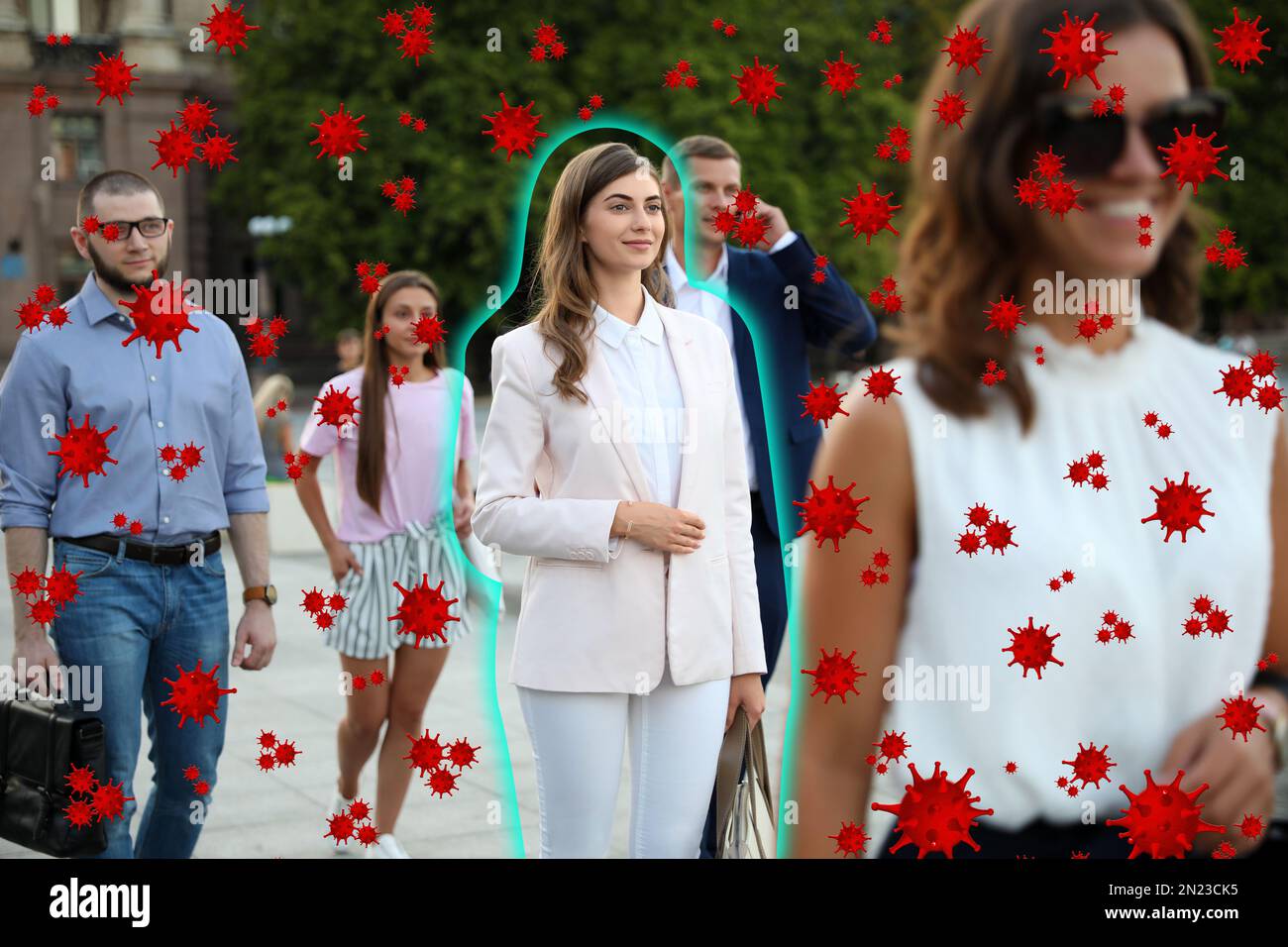 Stronger immunity - better disease resistance. Young healthy woman ...