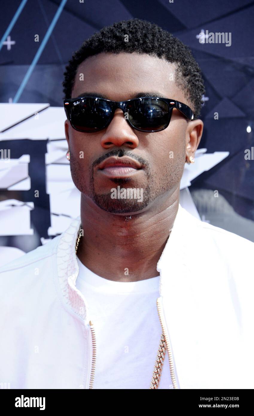 Ray J arrives at the BET Awards at the Microsoft Theater on Sunday ...