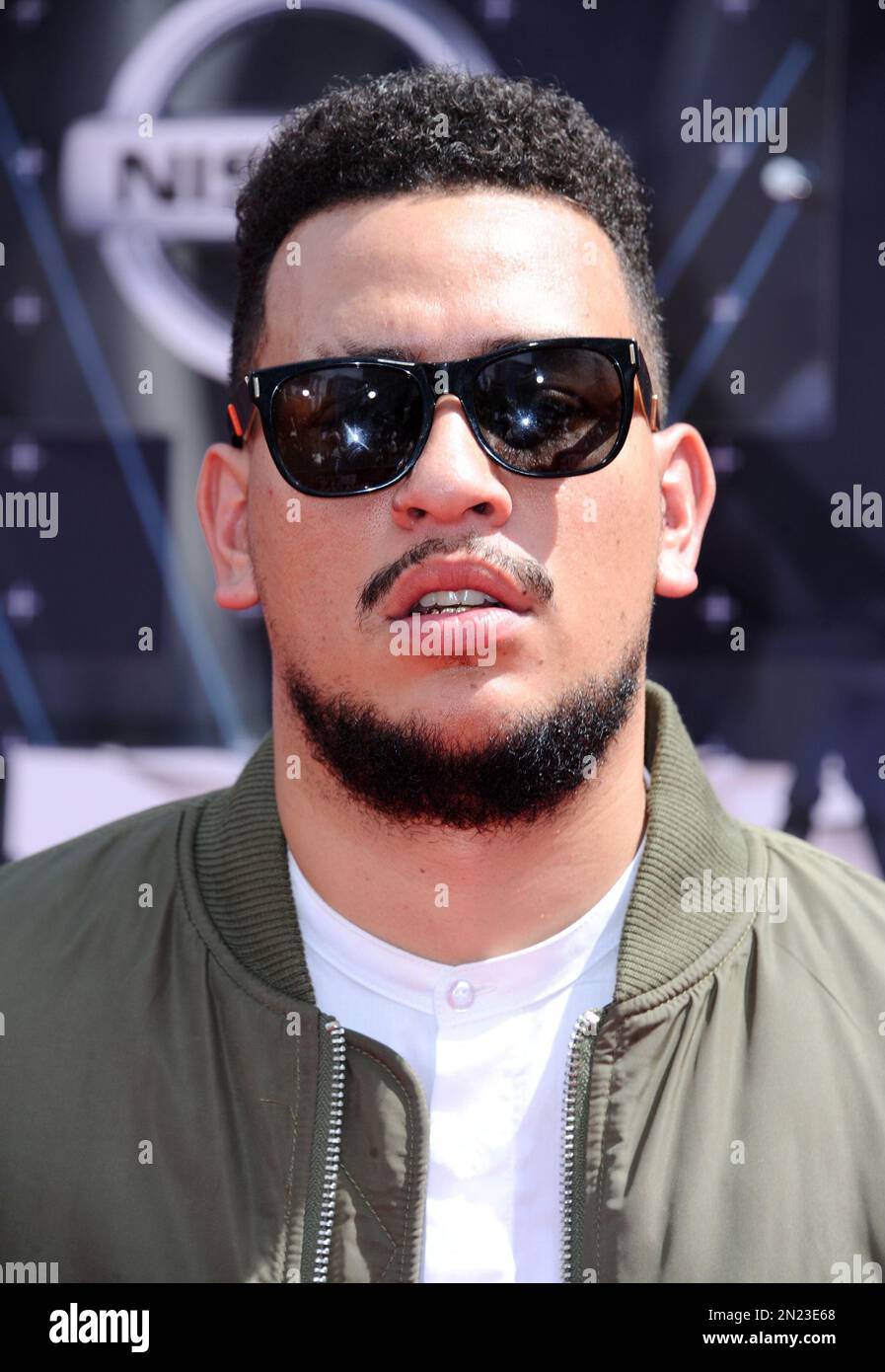 AKA arrives at the BET Awards at the Microsoft Theater on Sunday, June ...
