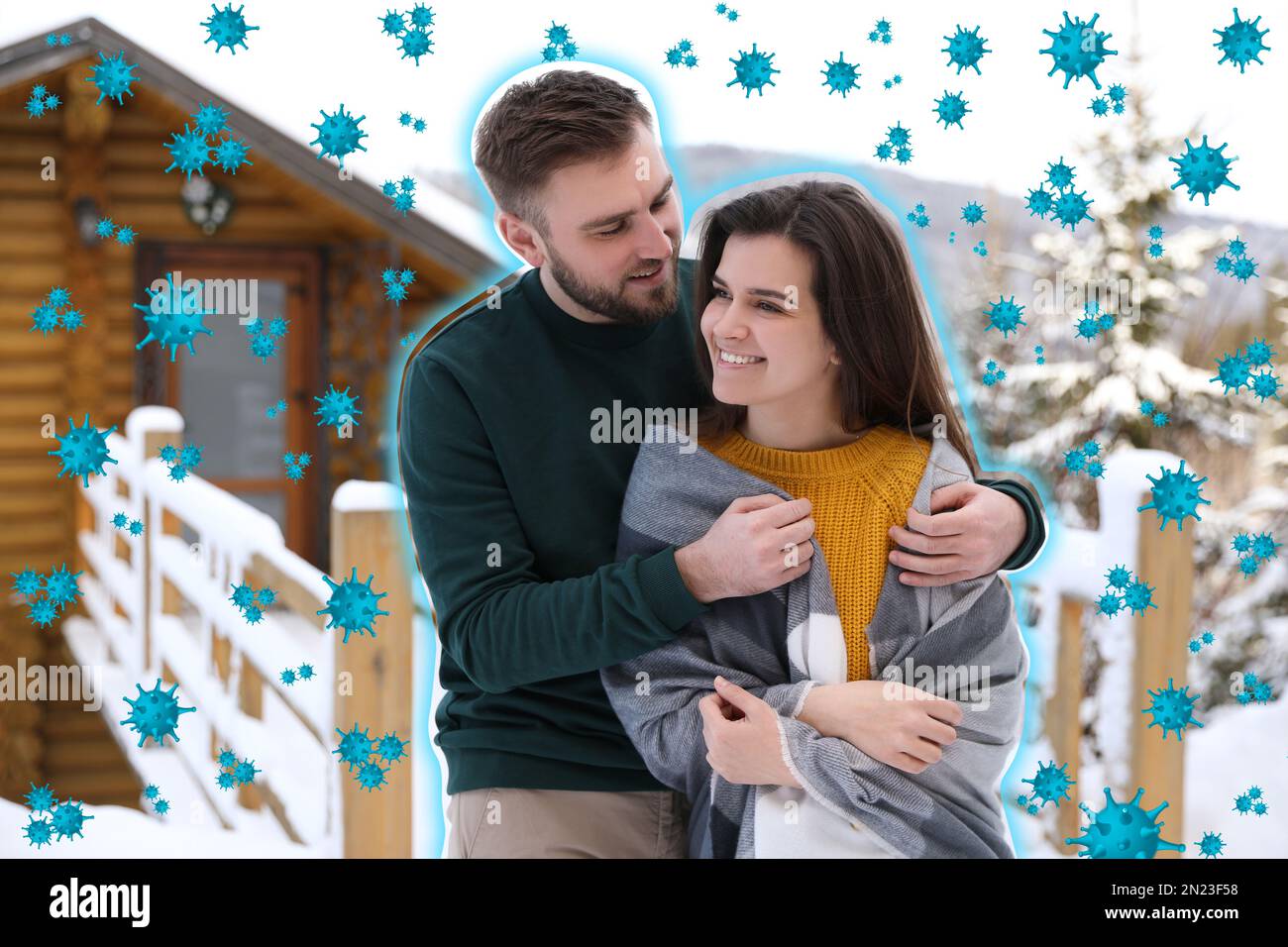 Stronger immunity - better disease resistance. Lovely couple surrounded ...