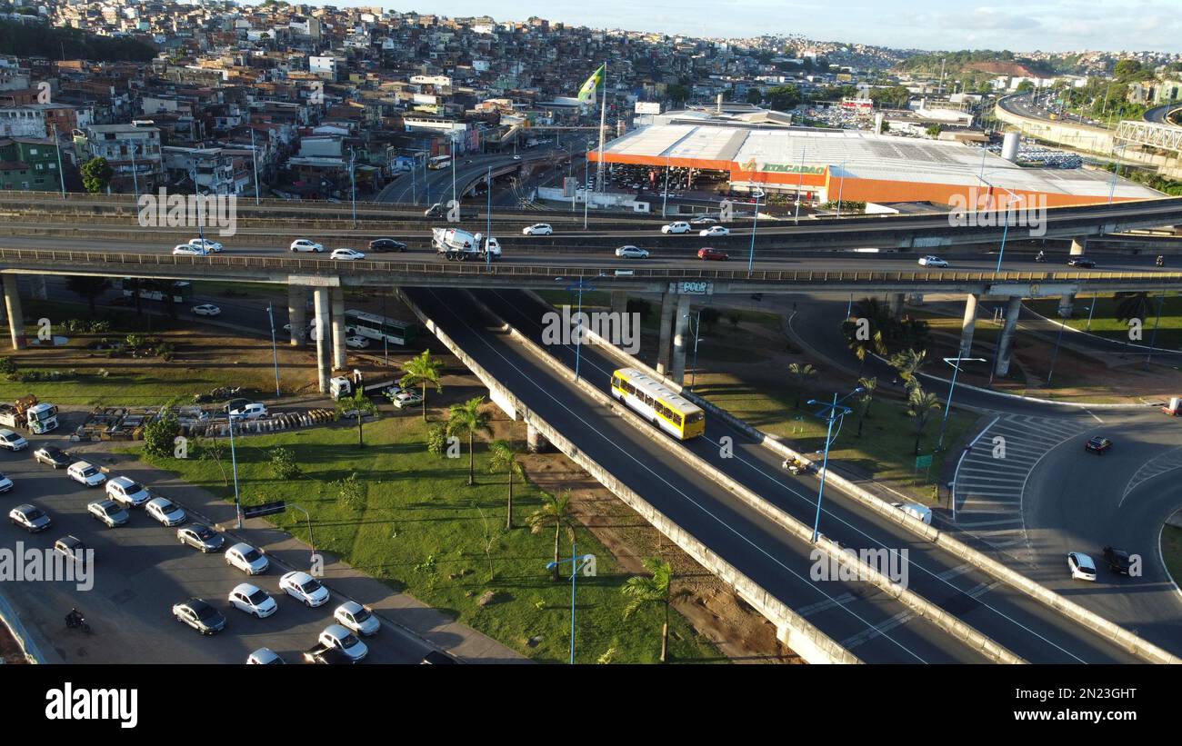 salvador, bahia, brazil - october 27, 2022: view of viaducts in the ...