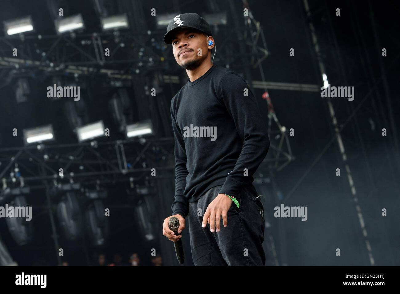 U.S singer Chance The Rapper performs on the main stage at Wireless ...