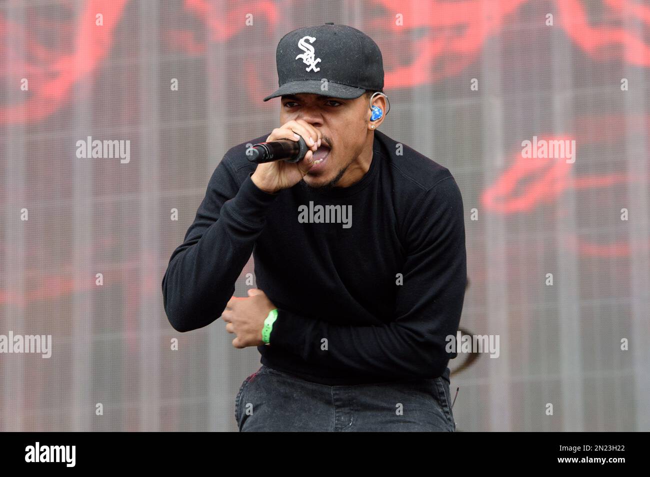 U.S singer Chance The Rapper performs on the main stage at Wireless ...