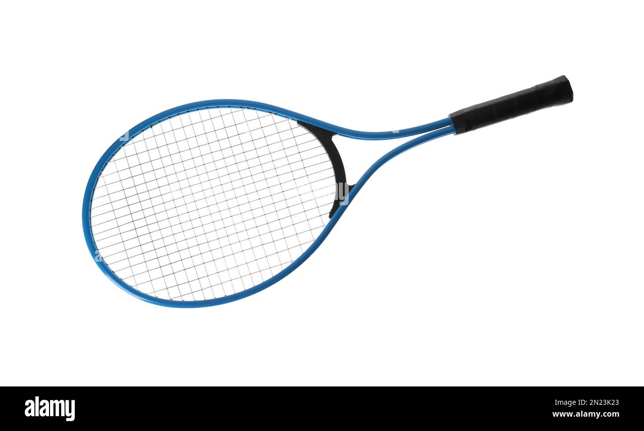 Tennis racket isolated on white. Sports equipment Stock Photo - Alamy