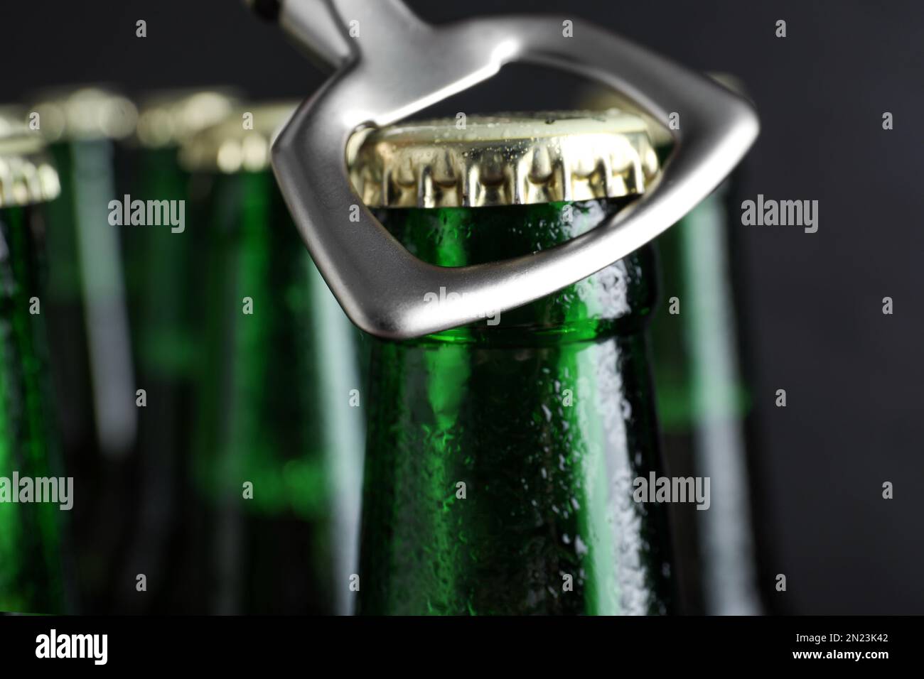 Opening cap full glass bottle hi-res stock photography and images - Alamy