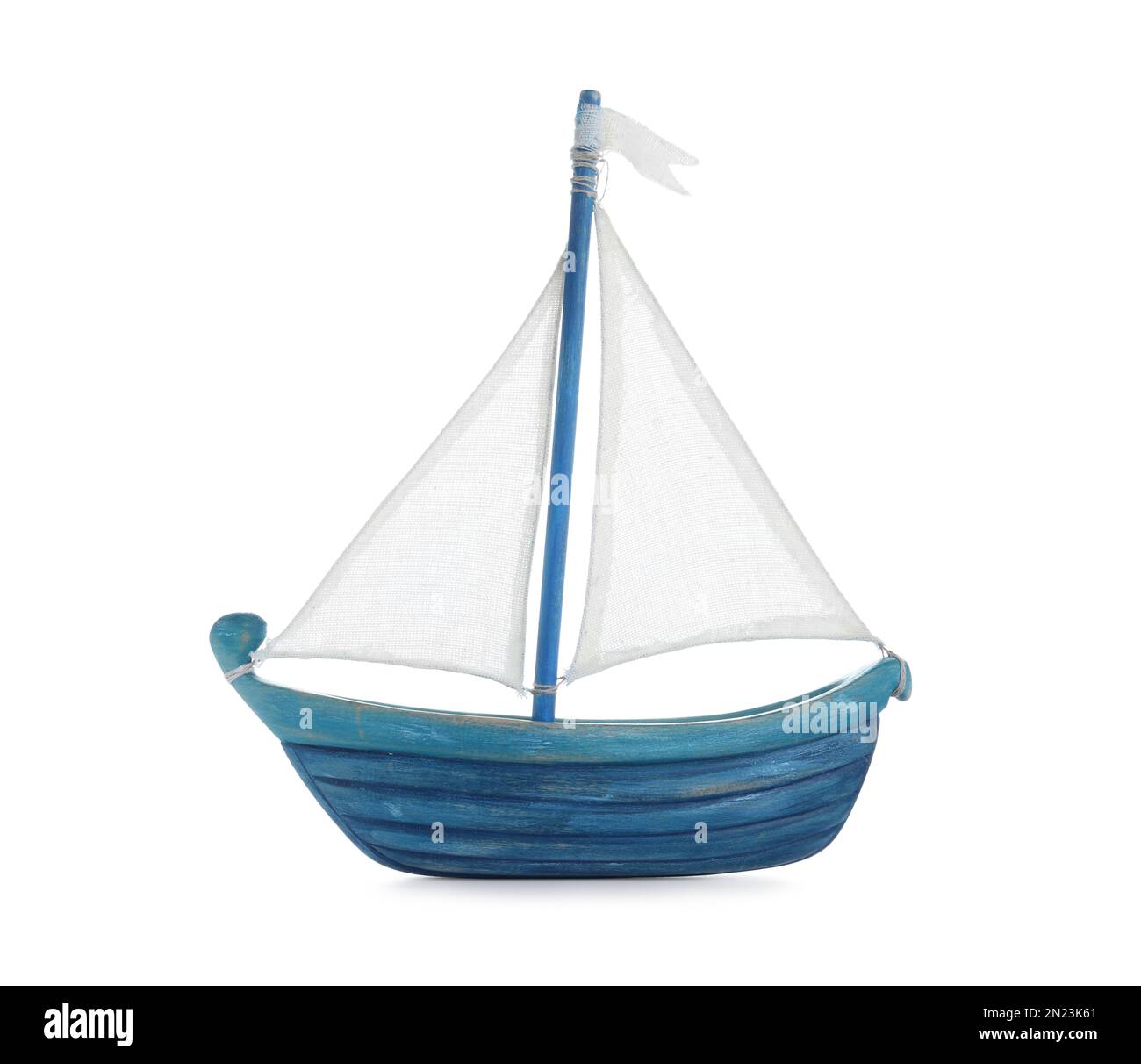 Colorful yacht sail on white Cut Out Stock Images & Pictures - Alamy