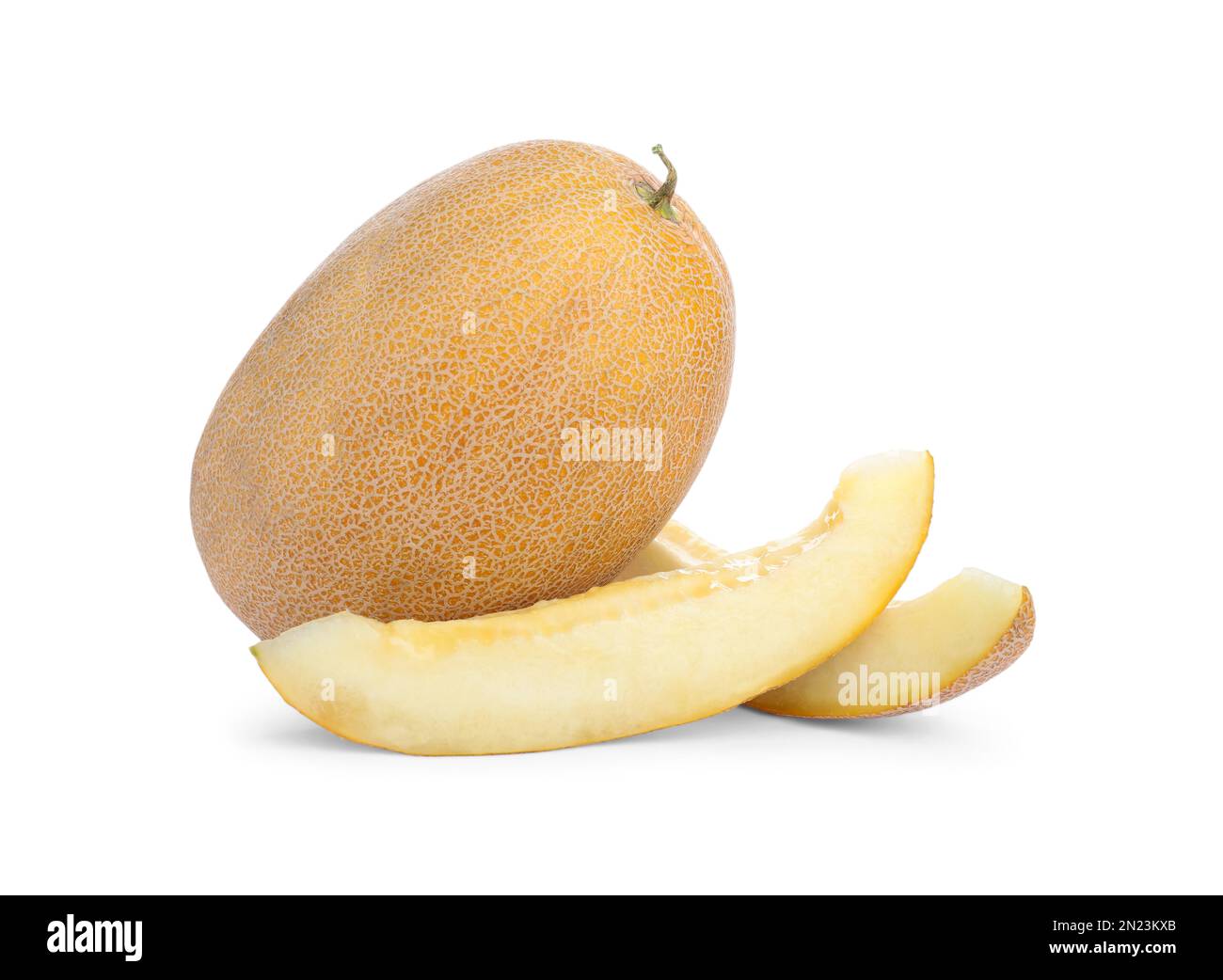 Whole and cut delicious ripe melons isolated on white Stock Photo - Alamy