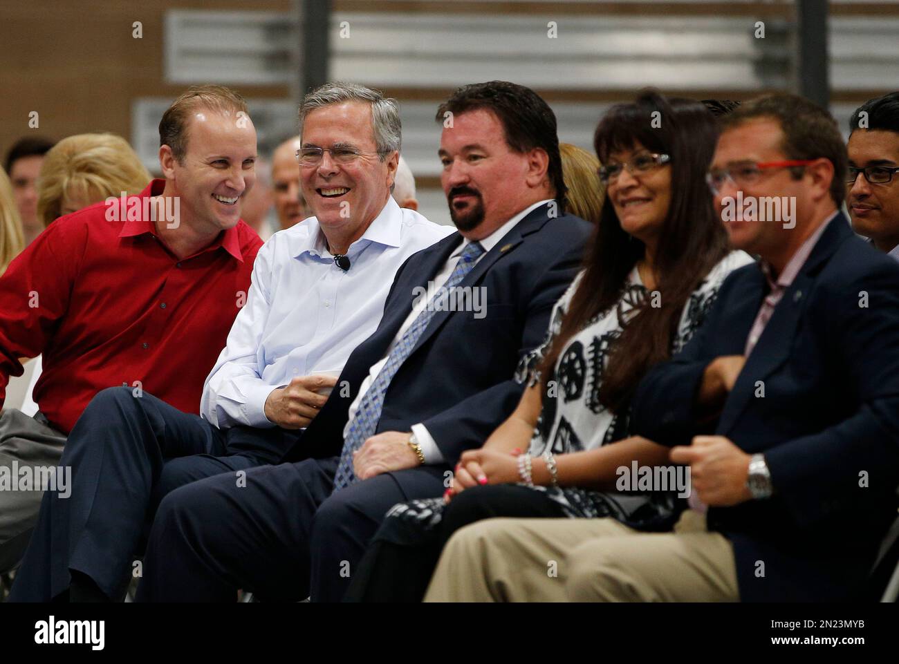 Republican presidential candidate, former Florida Gov. Jeb Bush, second ...